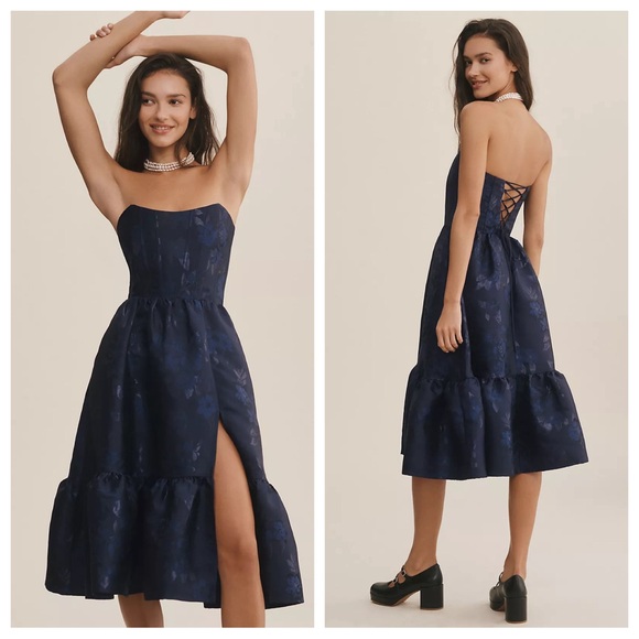 V. Chapman | Dresses | Nwt V Chapman Virginia Tiered Strapless Corset ...